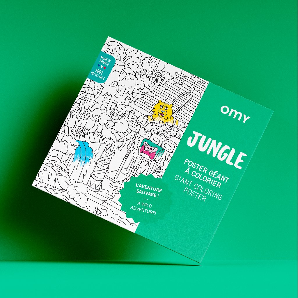 Giant Jungle Coloring Poster | Pro Omy Maison