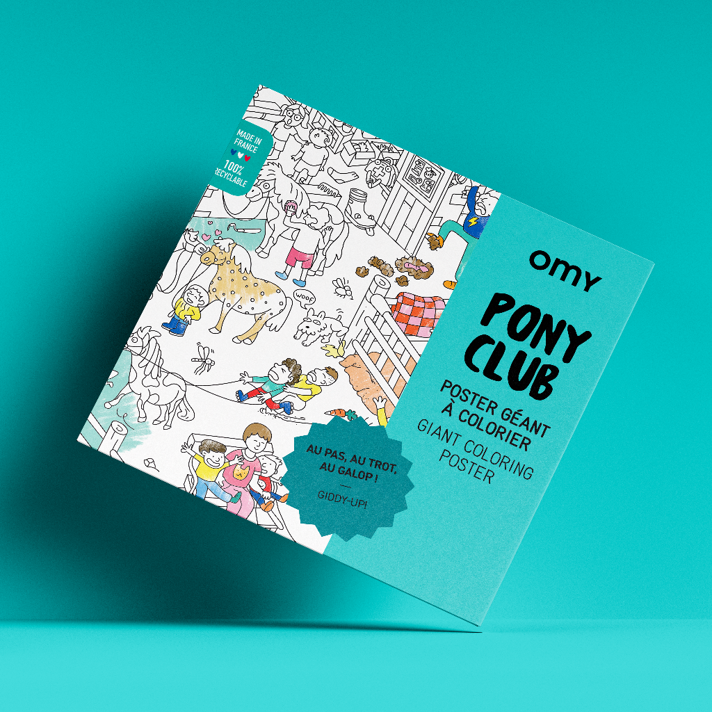 OMY POSTER GÉANT PONEY CLUB